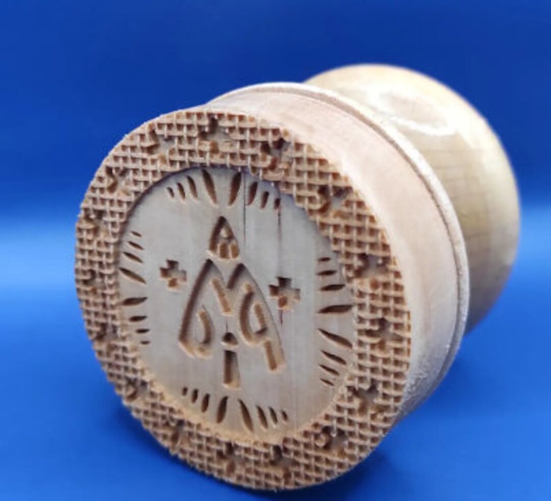 Holy Bread Virgin Mary Prosphora Stamp 60mm, Prosphora Stamp Orthodox ...