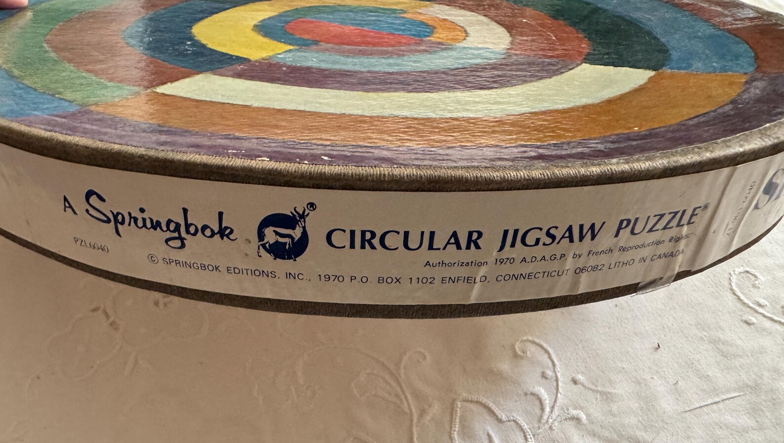 1970 Springbok Circular Puzzle Modern Abstract Art by Robert Delaunay ...