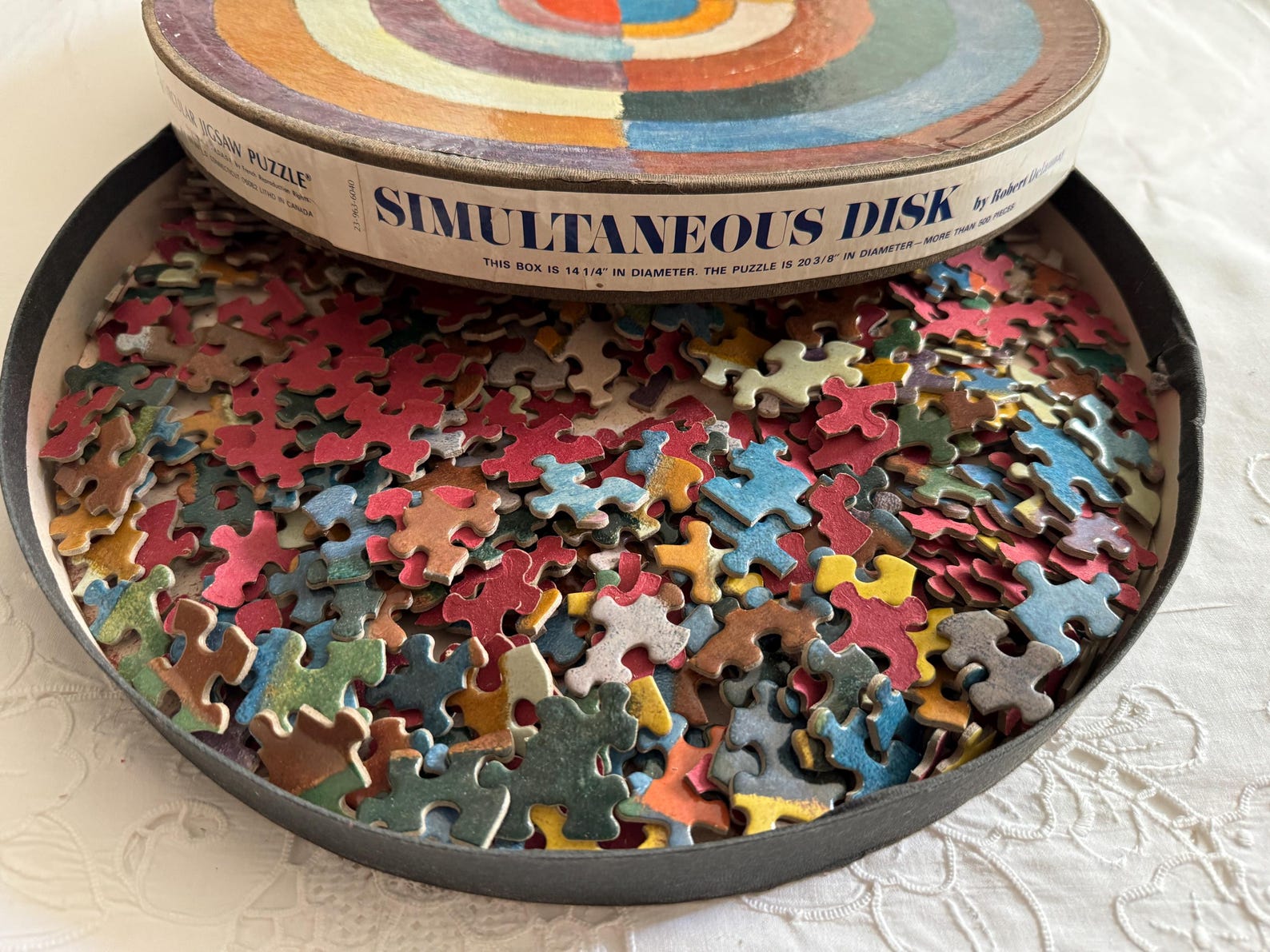 1970 Springbok Circular Puzzle Modern Abstract Art by Robert Delaunay ...