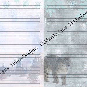 Winter Junk Journal Digital Background Pages - Etsy