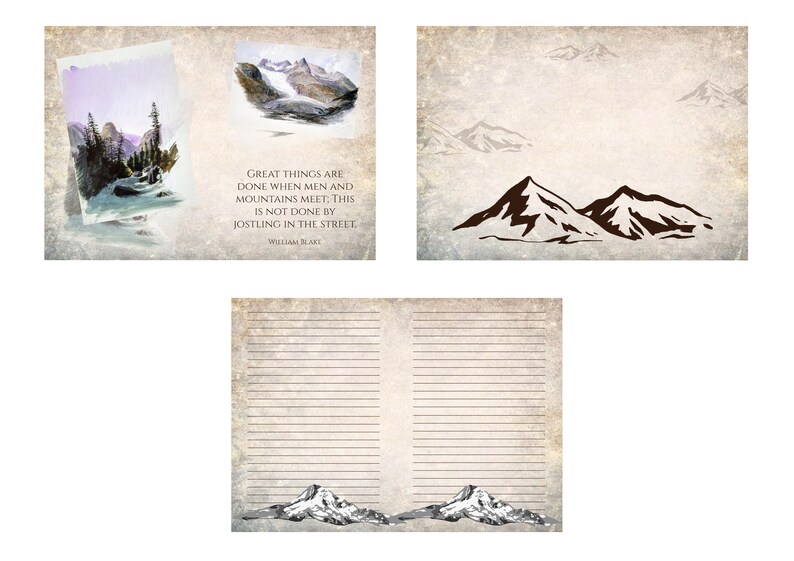 Mountain Junk Journal Kit - Etsy