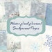 Winter Junk Journal Digital Background Pages | Etsy