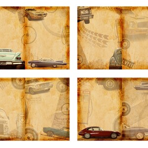 Classic Cars Junk Journal Kit - Etsy
