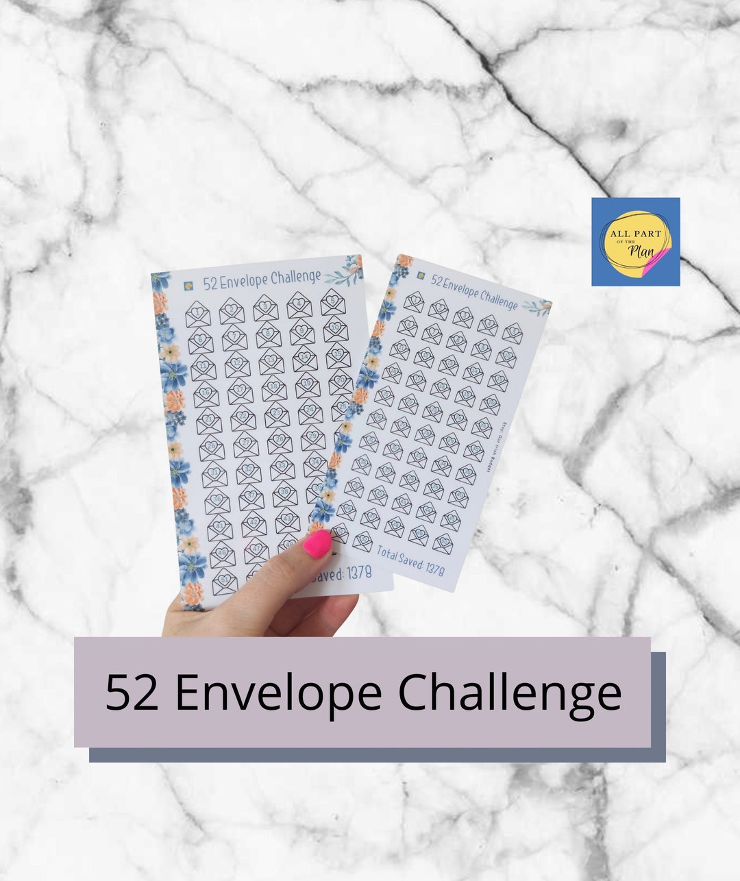 52 Envelope Challenge Budget Weekly Savings Budgeting - Etsy Ireland