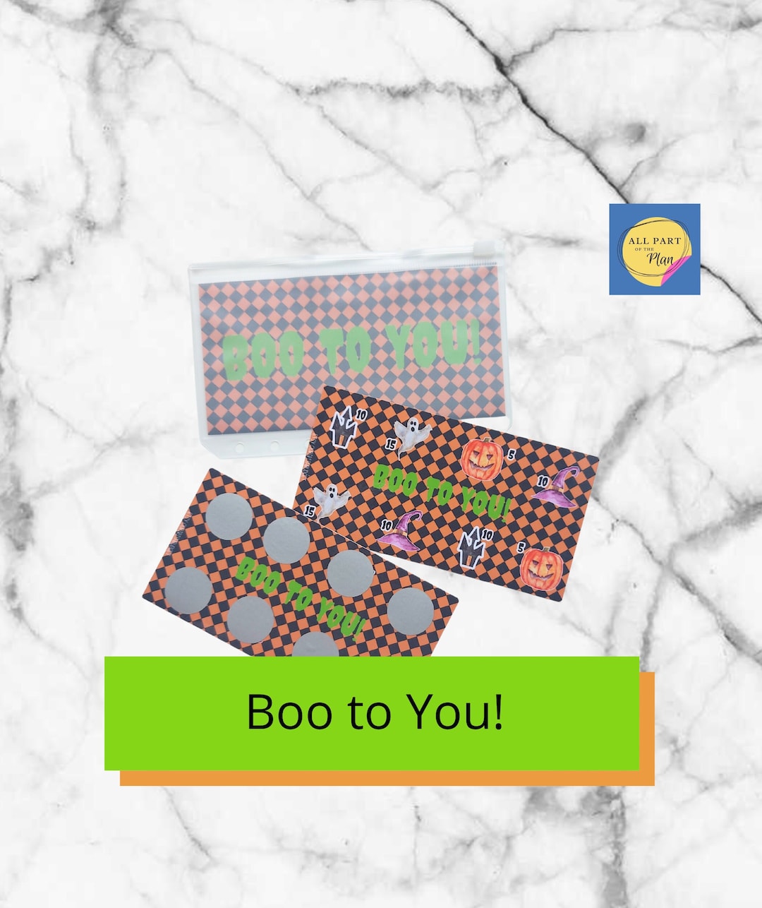 BOO TO YOU Savings Challenge Halloween Saver Cash - Etsy