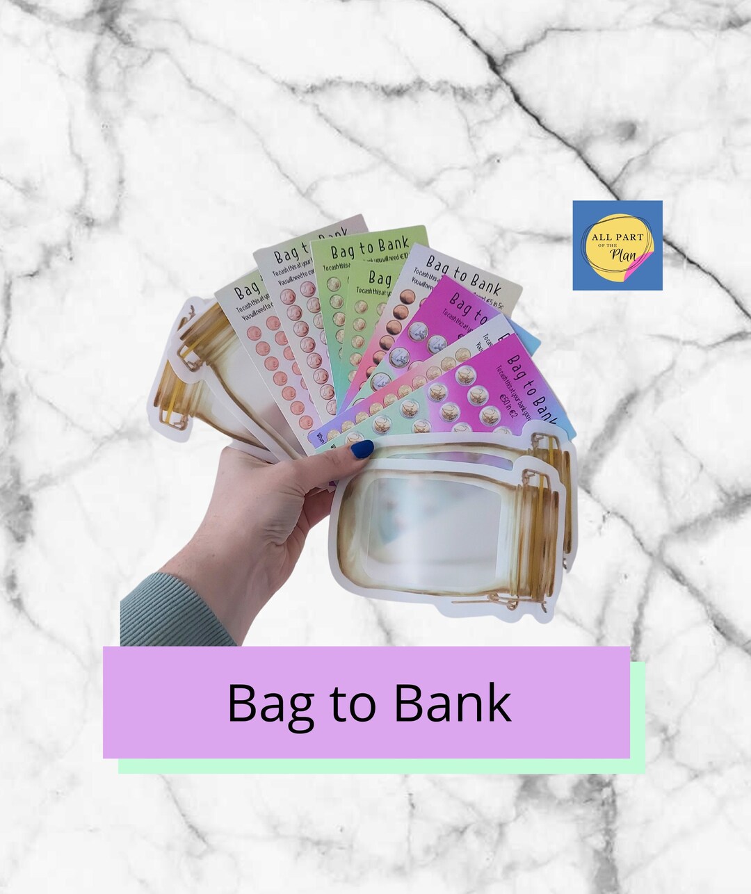 Bag to Bank Coin Saver Penny Saver Spare Change Saver Budgeting - Etsy