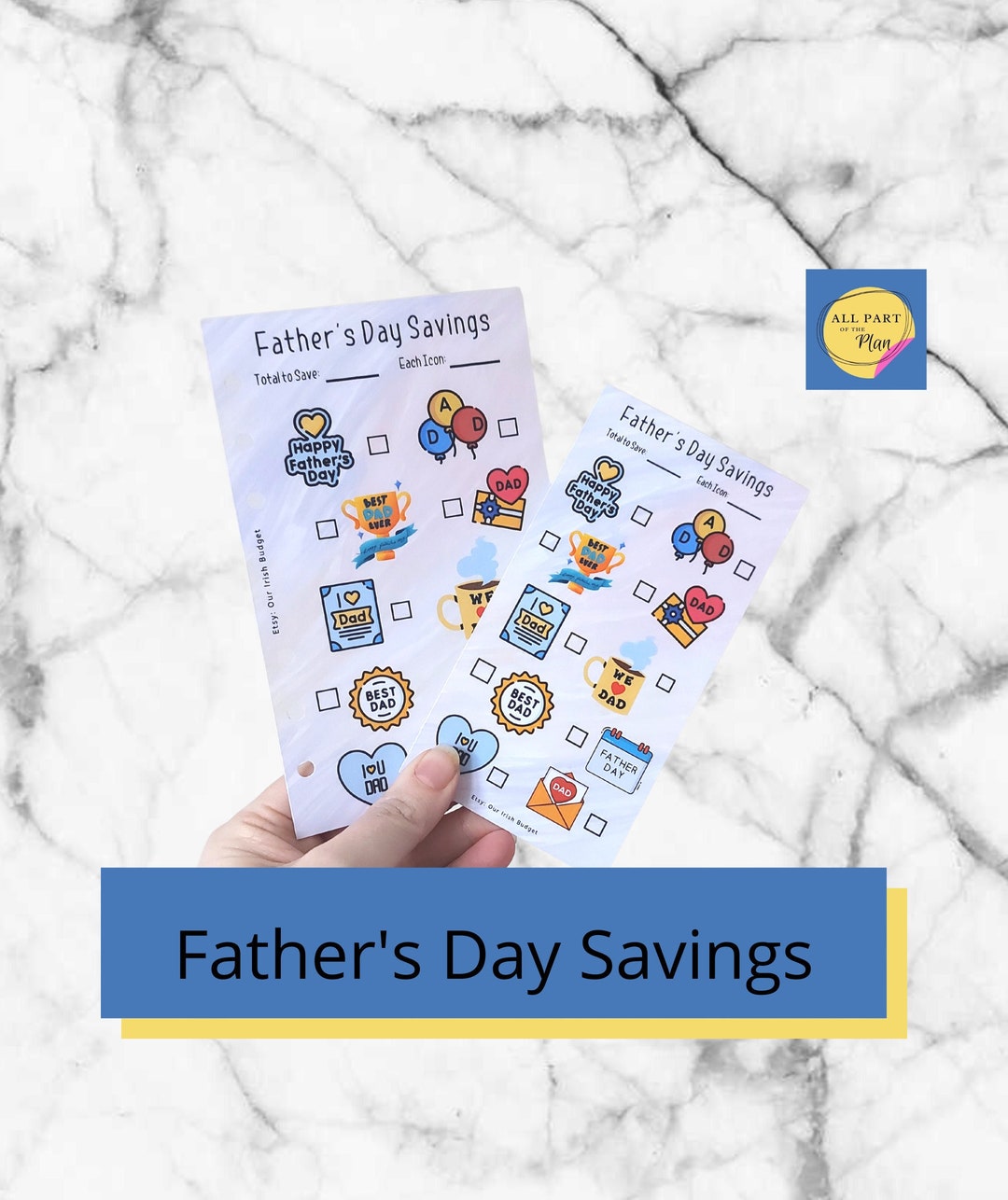 Father's Day Savings Challenge Father's Day Gift Budget Tracker Savings ...