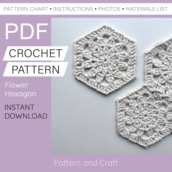 Hexagon Flower - Etsy