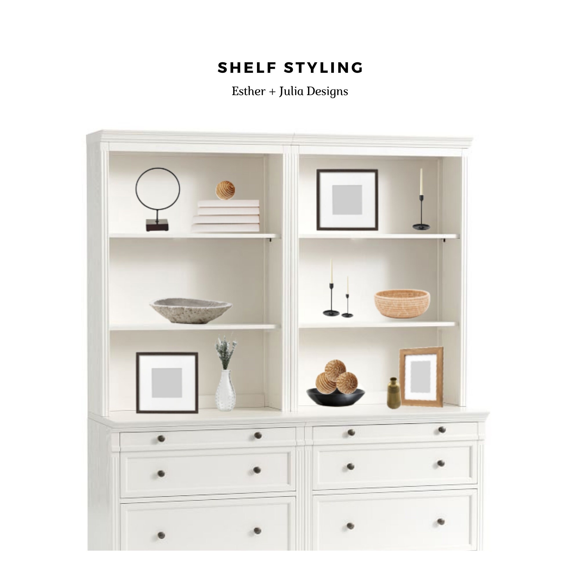 Custom Shelf Stylingcustom Room Design Interior Design Servicee-design ...