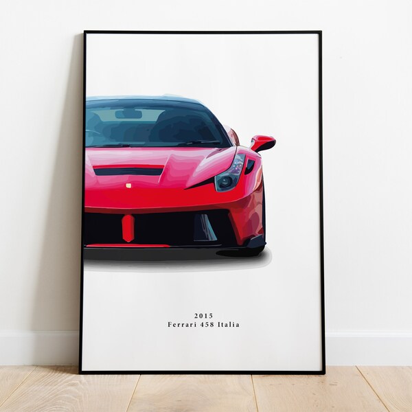 Ferrari 458 posters - Etsy België