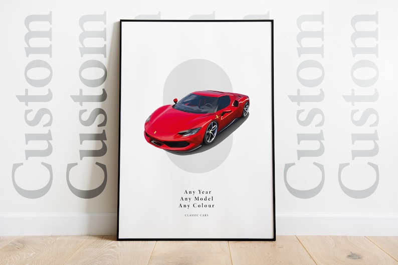 PRINTABLE Custom Car Print Classic Car Prints for a Car Enthusiast ...