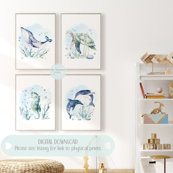 Sea Life Print - Etsy
