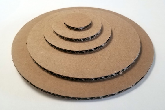 Cardboard Circles or Corrugated Rounds 32 C Kraft Various | Etsy