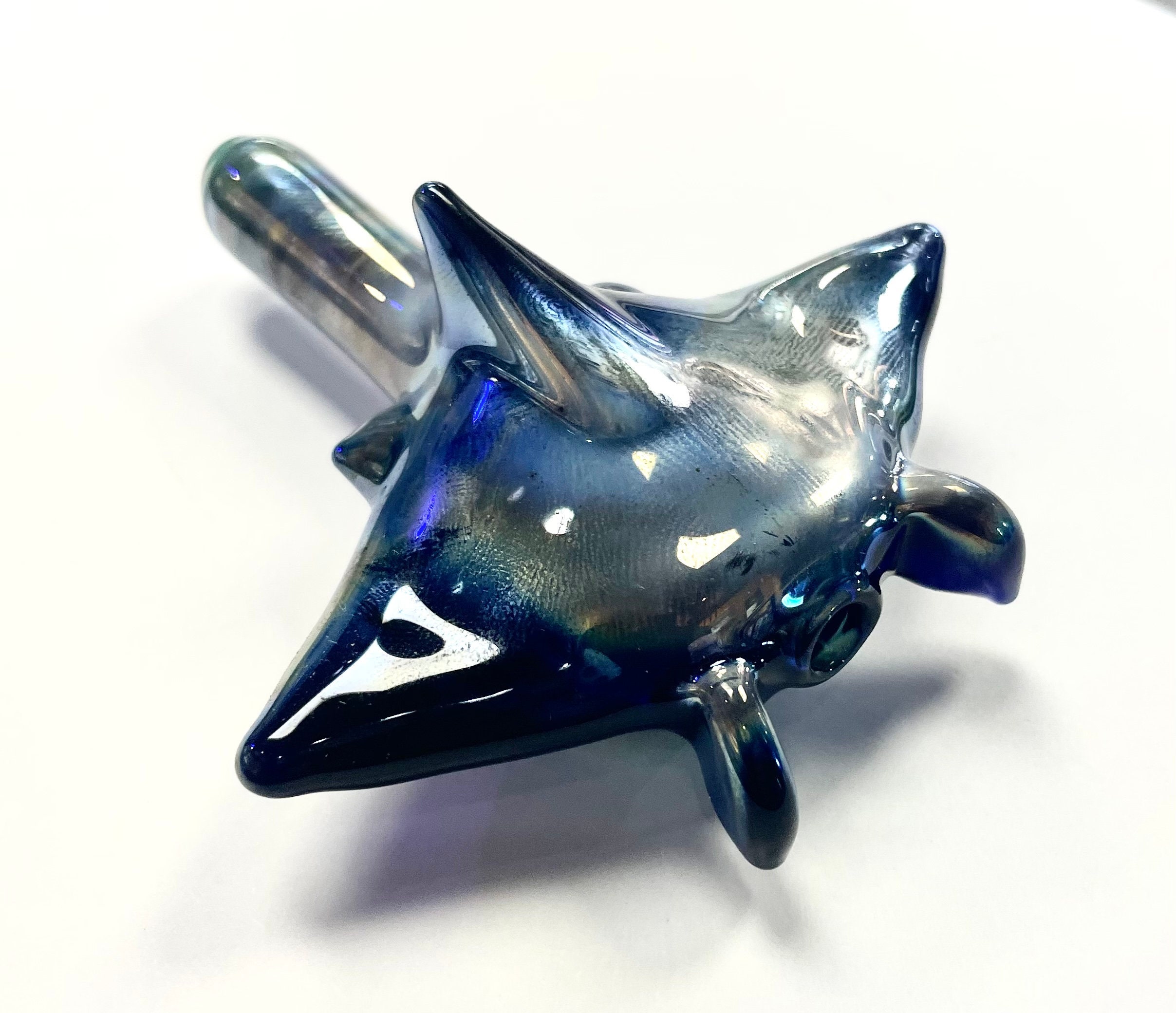 Glass Manta Ray Pipe - Etsy