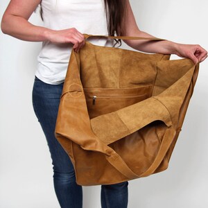 Camel Tote Bag, Tan Leather Bag, Light Brown Tote Bag, Leather Bag ...