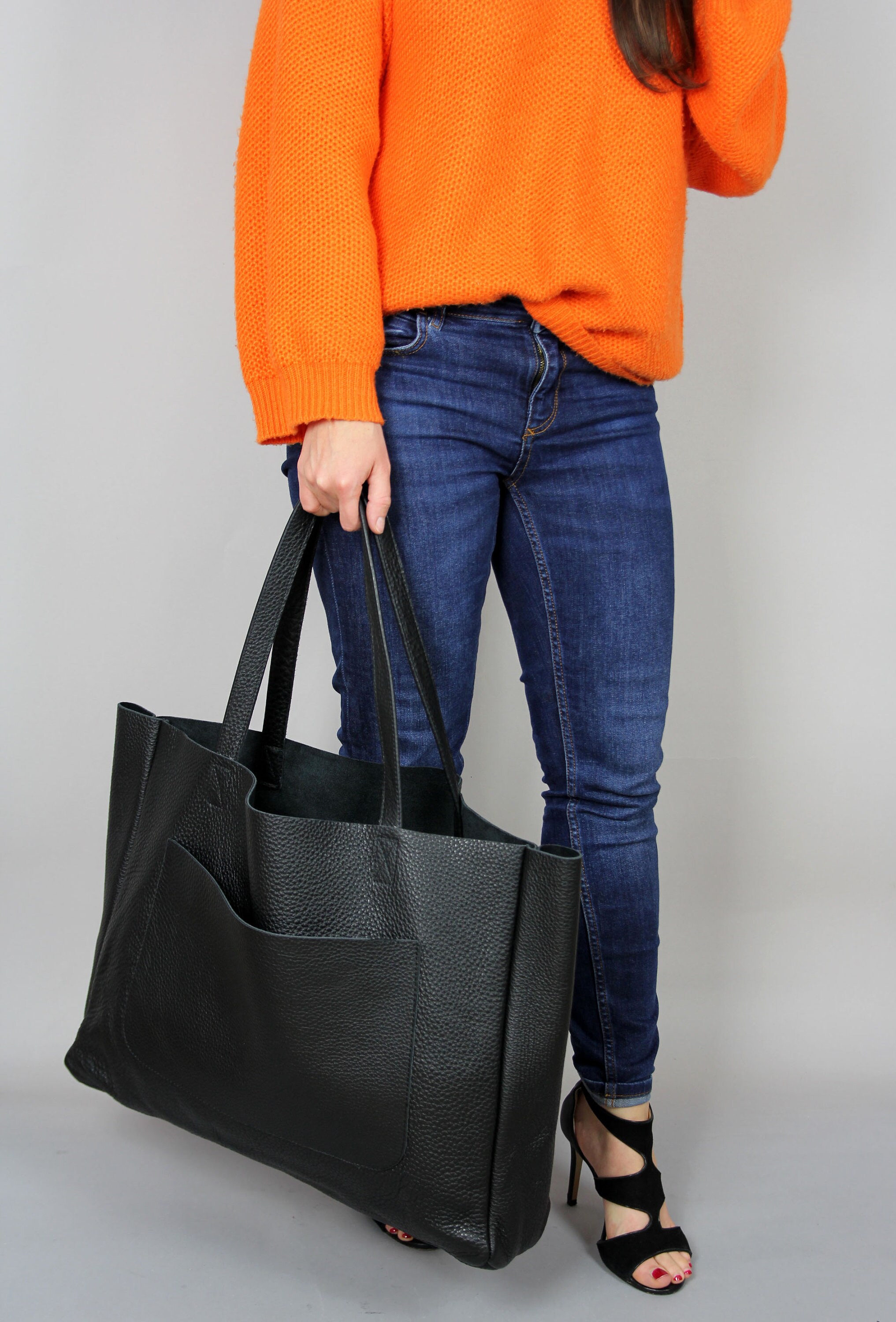 Oversized Tote Bag Leather Tote Bag Large Leather Bag Large - Etsy