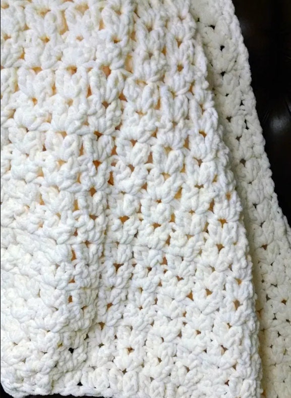 Bulky Warm Afghan Crochet Pattern Chunky Afghan Crochet Pattern PDF ...