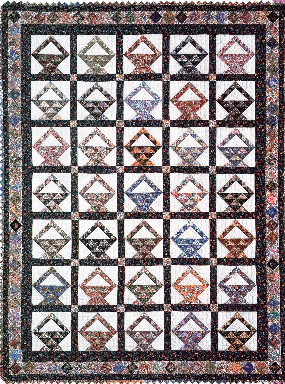Baskets Quilt Pattern Basket Comforter Bedspread Quilting Pattern ...