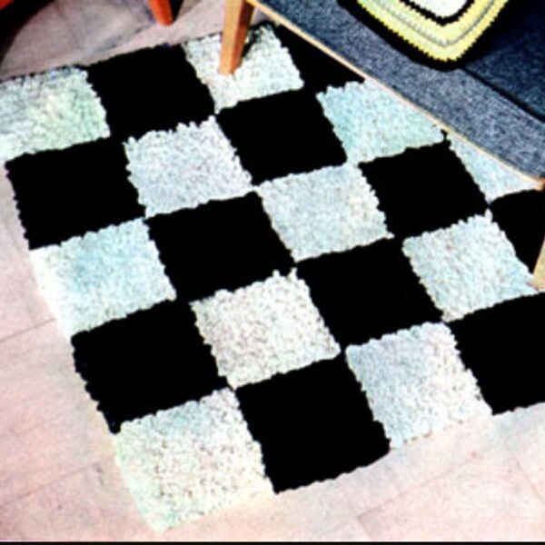 Checkerboard Rug - Etsy
