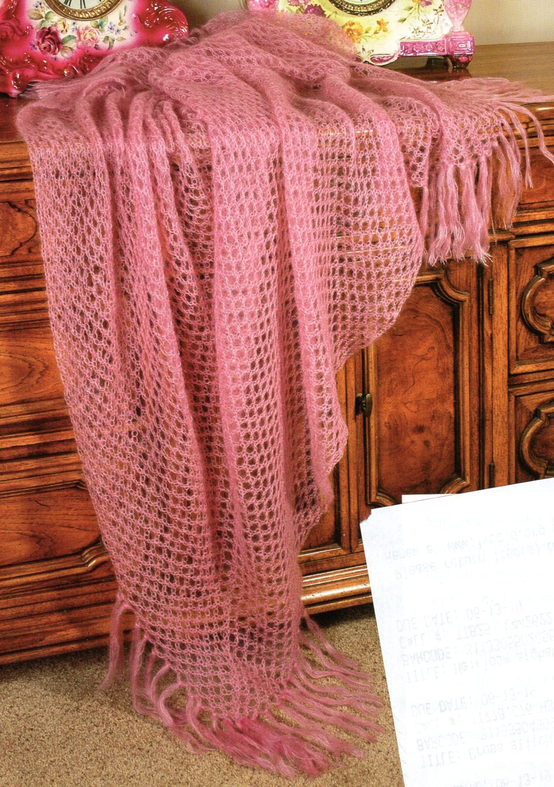 Filigree Lace Afghan Crochet Pattern Vintage Lacy Afghan - Etsy