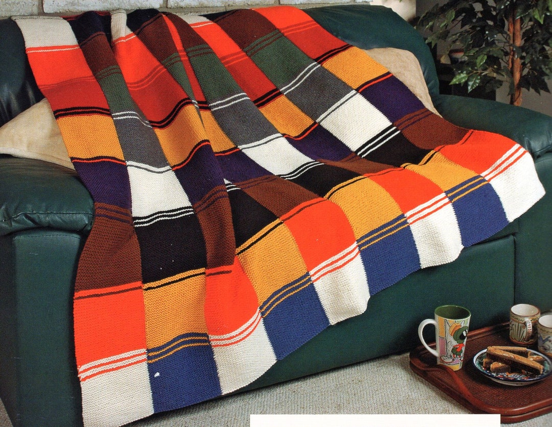 Blocks Afghan Knitting Pattern Patchwork Squares Afghan Knitting ...