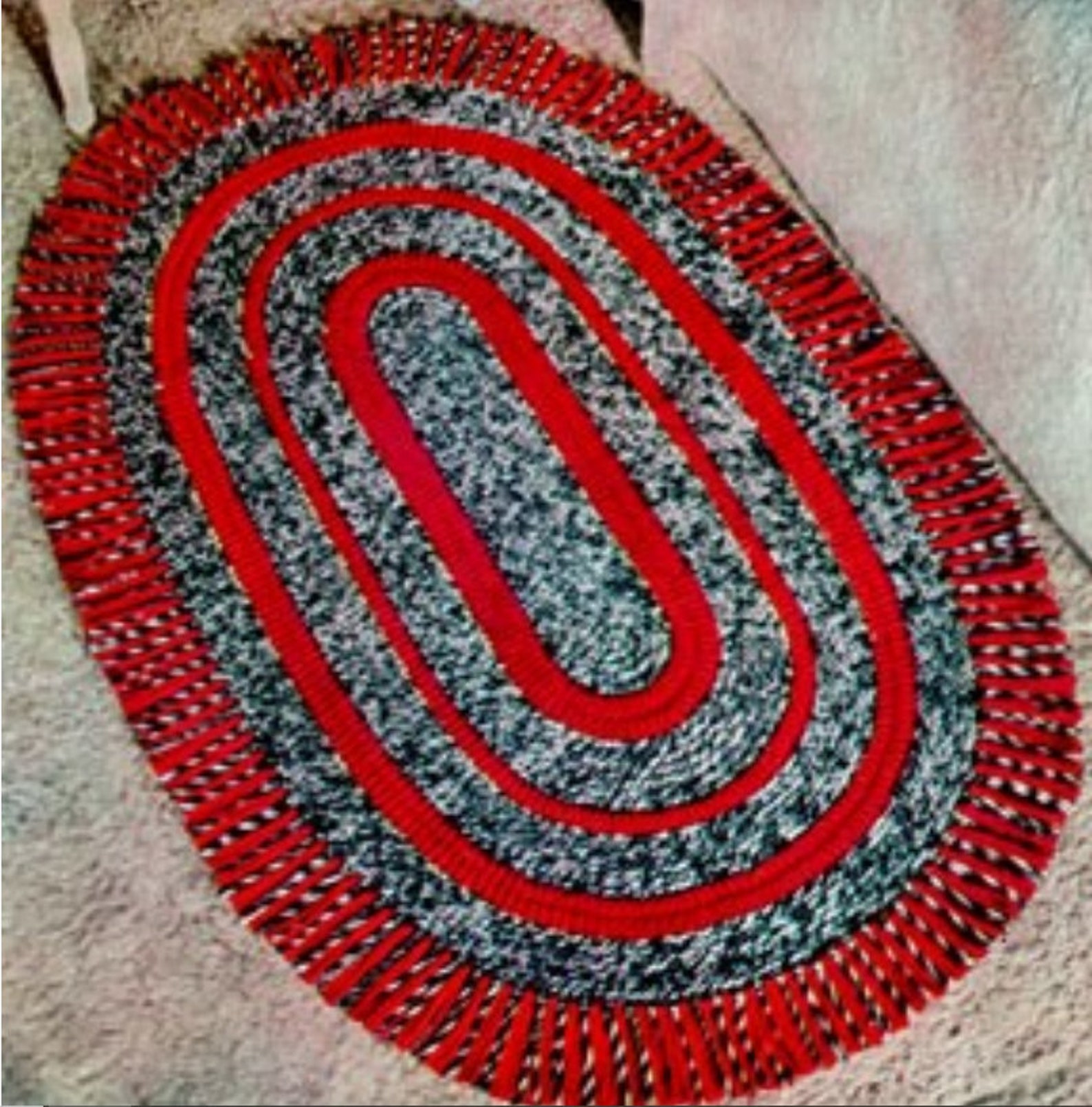 Oval Classic Rug Crochet Pattern Area Rug Crochet Pattern PDF Instant ...