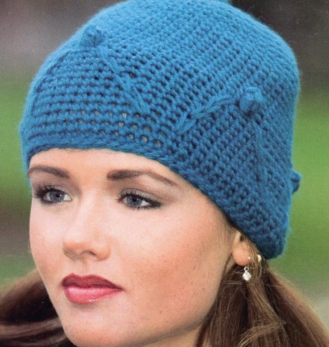 Skull Cap Crochet Pattern Biker Hat Crochet Pattern PDF Instant ...
