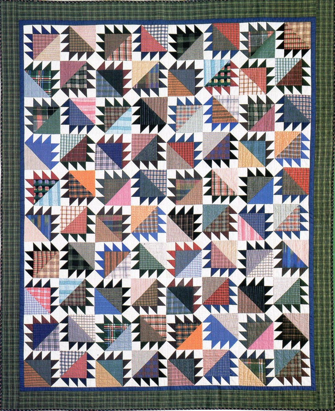 Bear Paw Quilt Pattern Vintage Bear Claw Comforter Bedspread Quilting ...