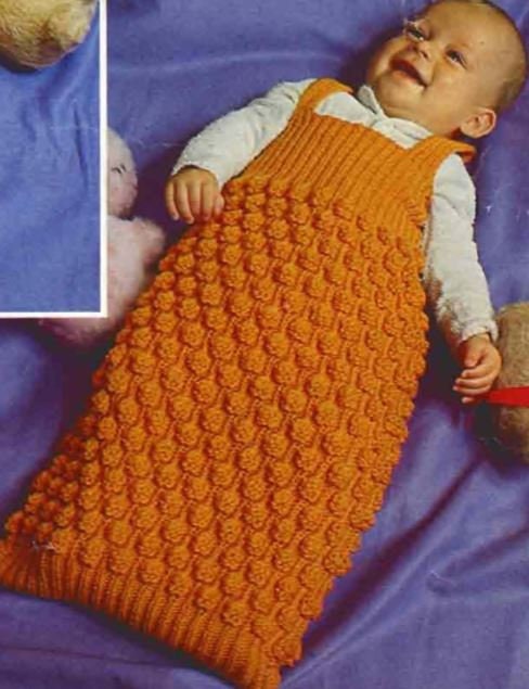 Sleeping Bags Knitting Pattern Loopy Hood and Bobble Sleeping Bag ...