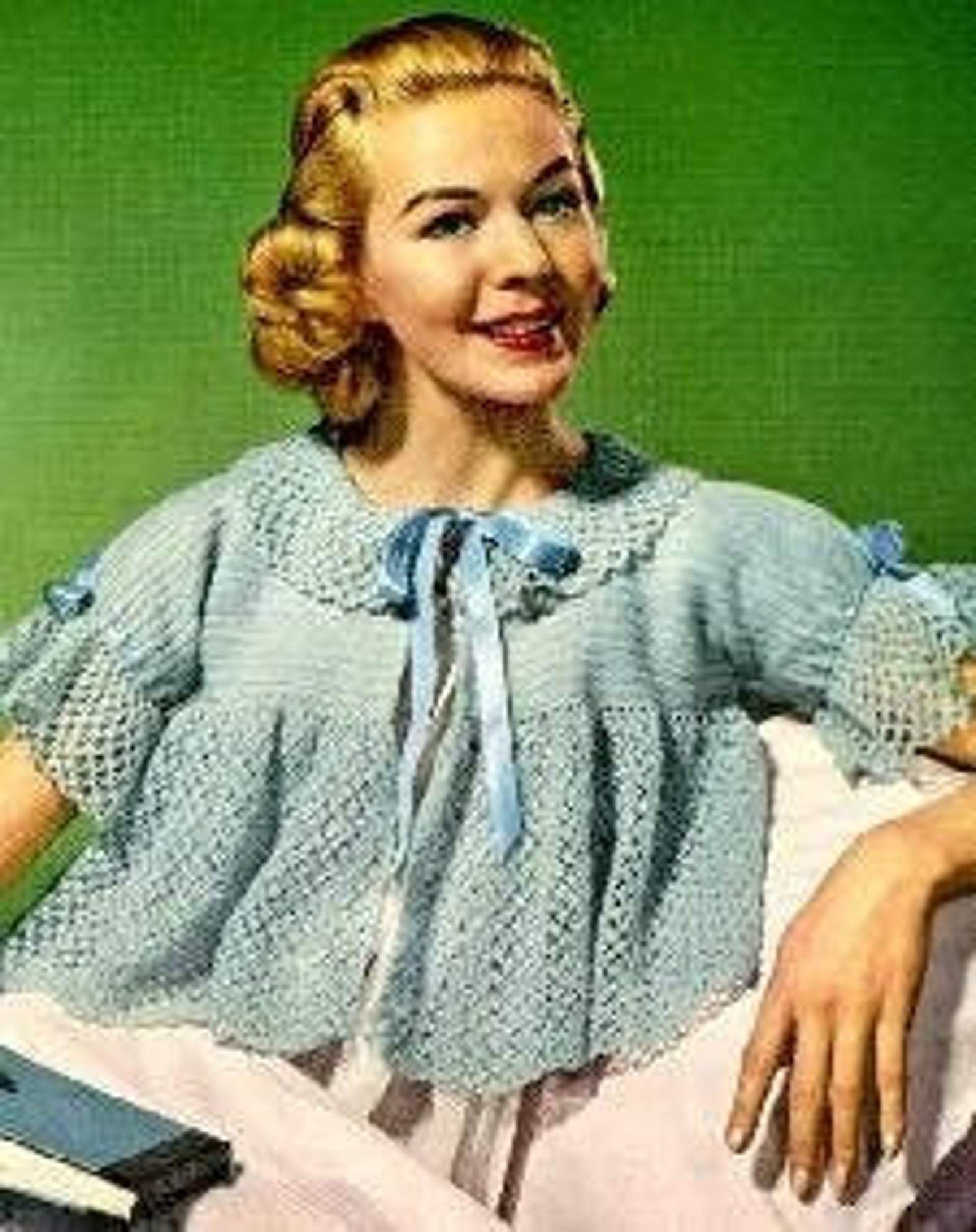 Lace Bed Jacket Crochet Pattern Vintage Bed Jacket Crochet Pattern PDF ...