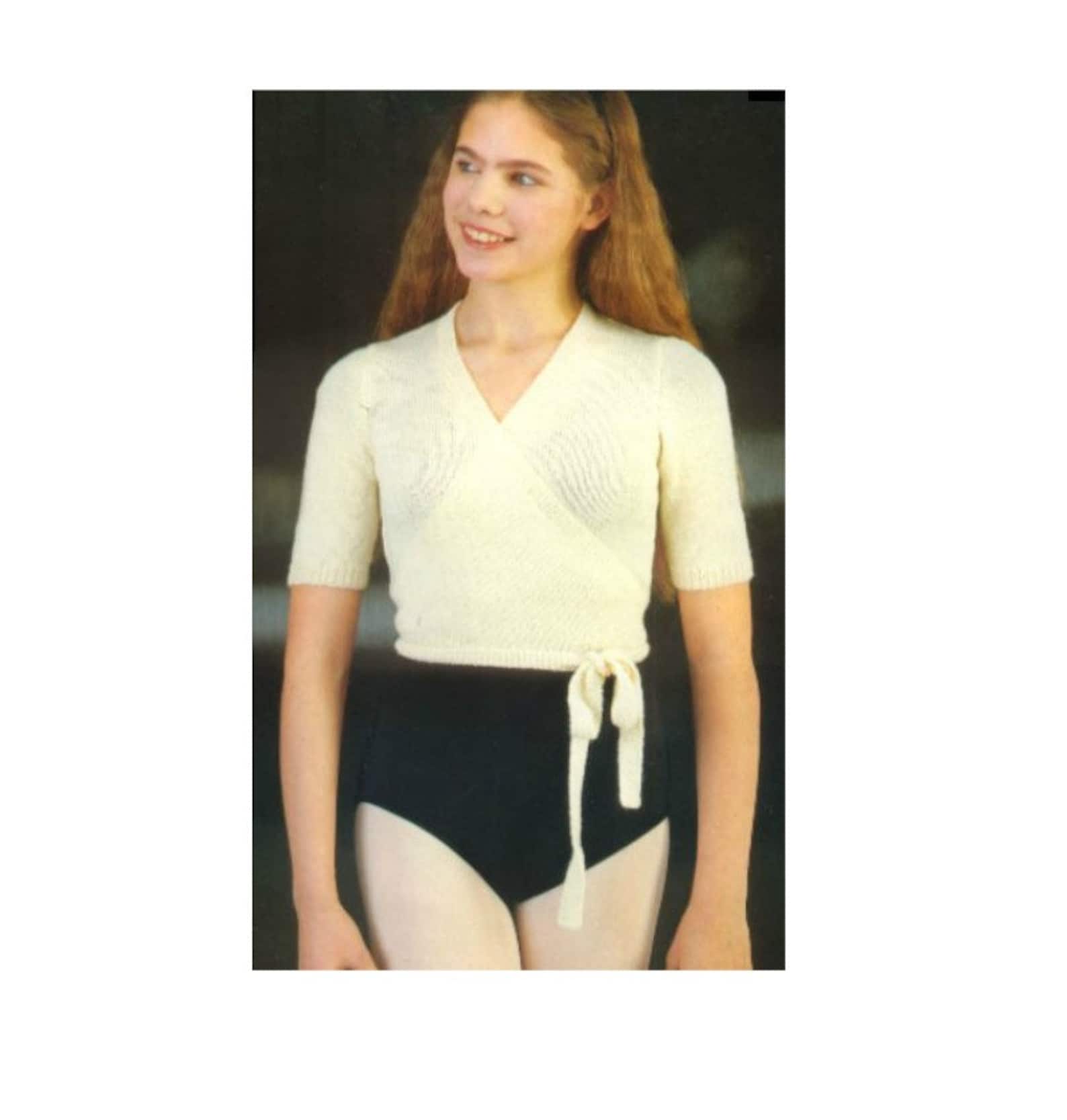 Ballet Wrap Top Knitting Pattern Wraparound Ballet Shirt Knitting ...