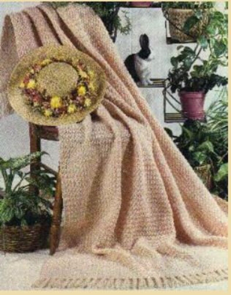 Irish Lace Afghan Crochet Pattern Lacy Fringe Afghan Crochet - Etsy