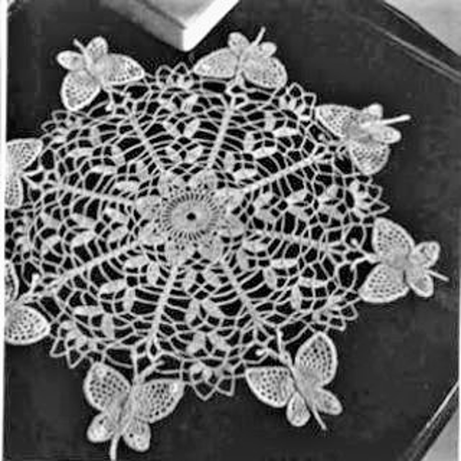 Butterfly Doily Crochet Pattern Vintage Doily Crochet Pattern PDF ...