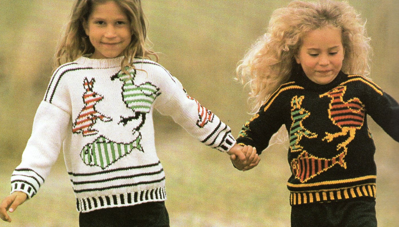 Rabbit Duck Fish Sweater Knitting Pattern Sweater Knitting - Etsy