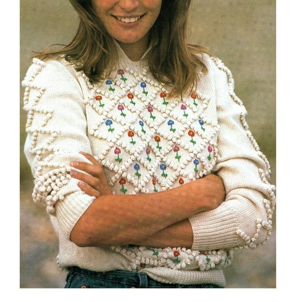 Flower Sweater - Etsy