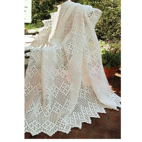 Irish Lace Afghan Crochet Pattern Vintage Lacy Afghan Crochet - Etsy
