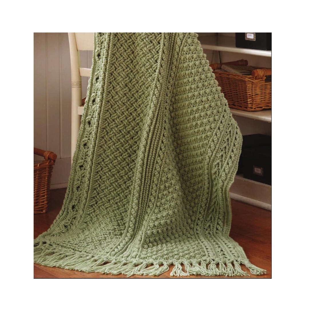 Fisherman Cable Afghan Crochet Pattern Cable Fringe Afghan Crochet ...