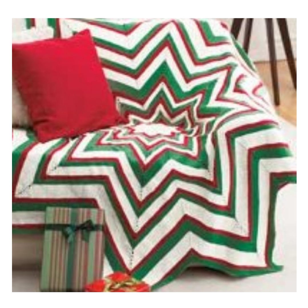 Star Afghan Knitting Pattern Star Blanket Knitting Pattern PDF Instant ...