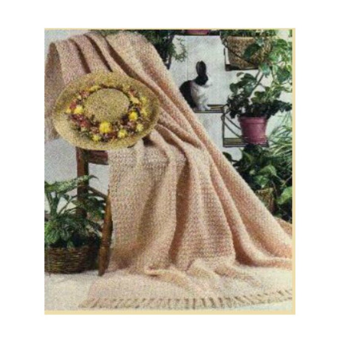 Irish Lace Afghan Crochet Pattern Lacy Fringe Afghan Crochet Pattern ...