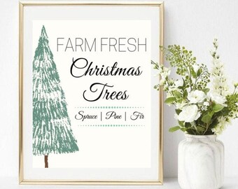 Farm Fresh Christmas Tree Printable for 8X10 Frame - Etsy
