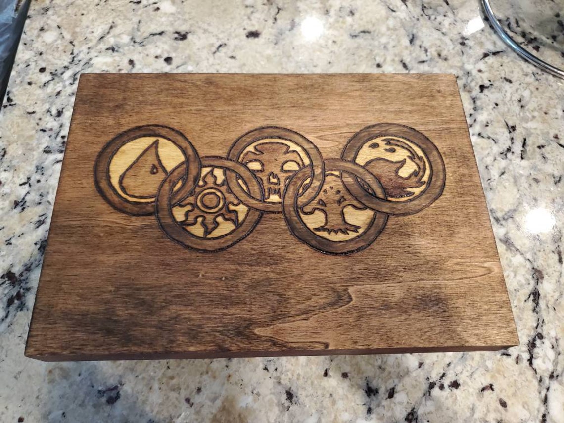 Custom Magic the Gathering Wooden Deck Box - Etsy
