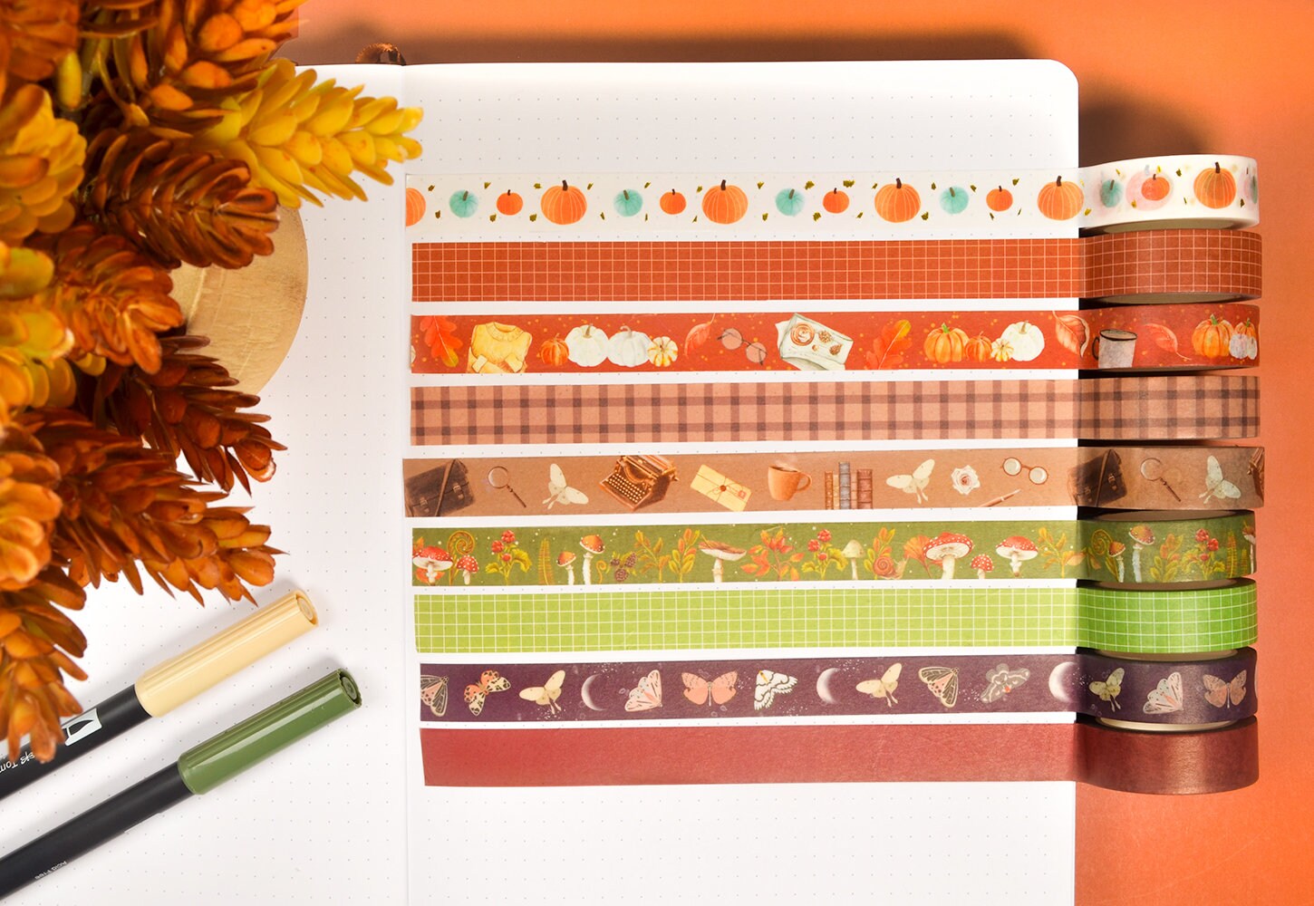 Purple Moth Washi Tape Washi Tape for Bullet Journal Planner - Etsy