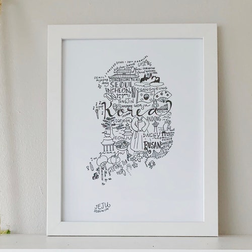 Busan Map Print South Korea Map Art Poster City Map Wall - Etsy