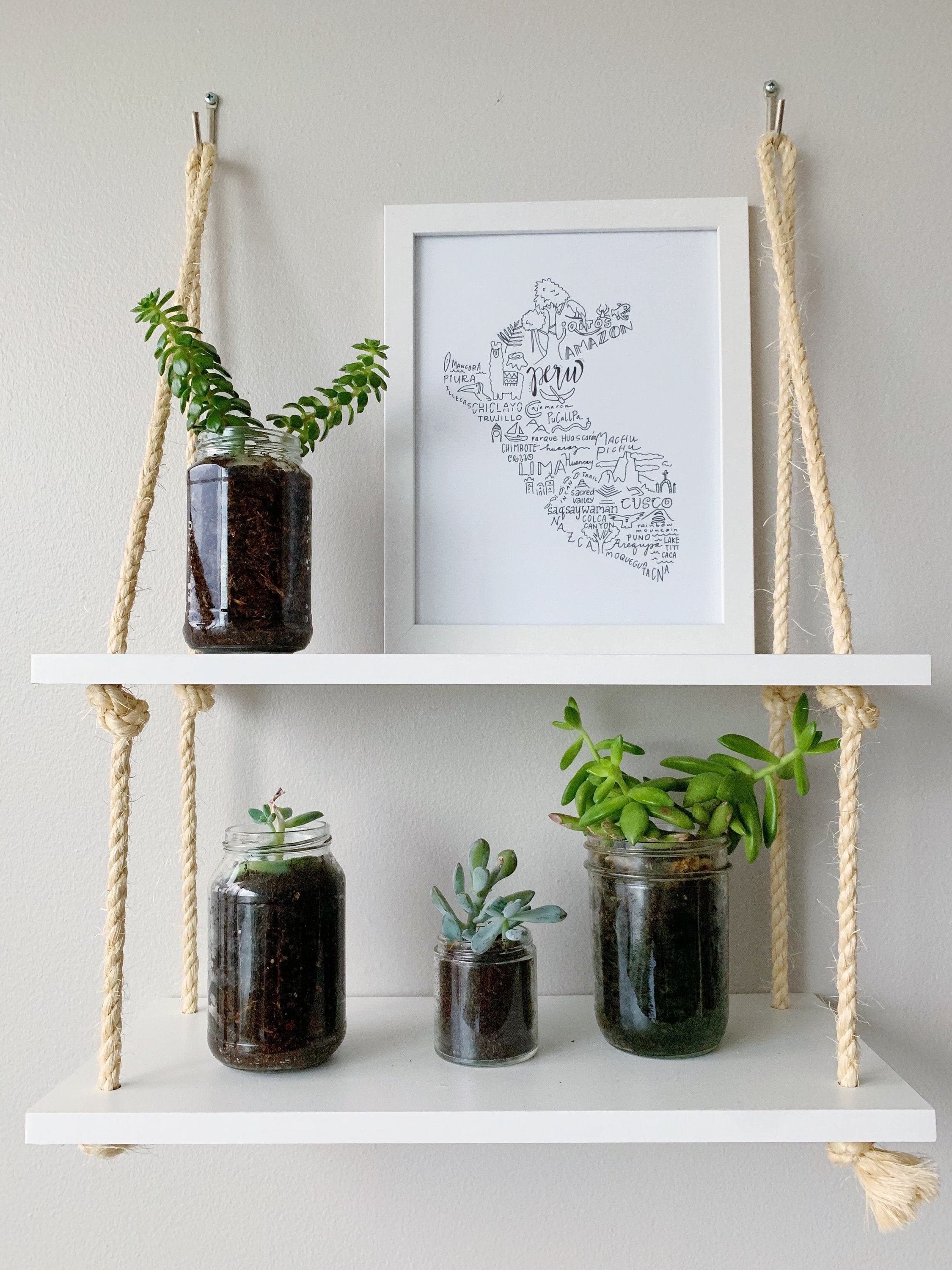 PERU Typography Word & Icon Map Print Wall Decor Gift Art | Etsy