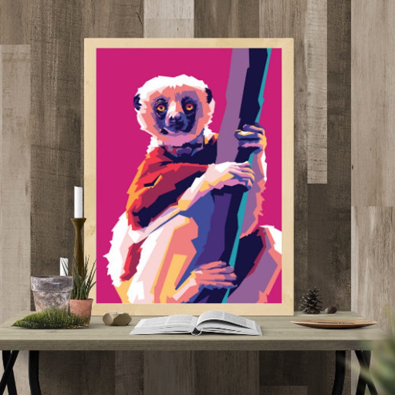 Lemur Print - Etsy