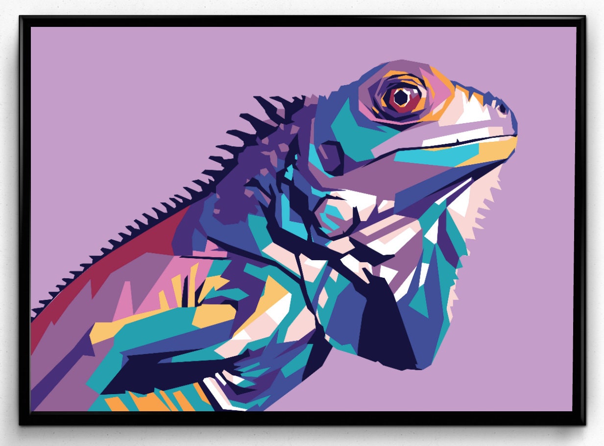 Iguana Limited Poster Artwork Professional Wall Art - Etsy UK