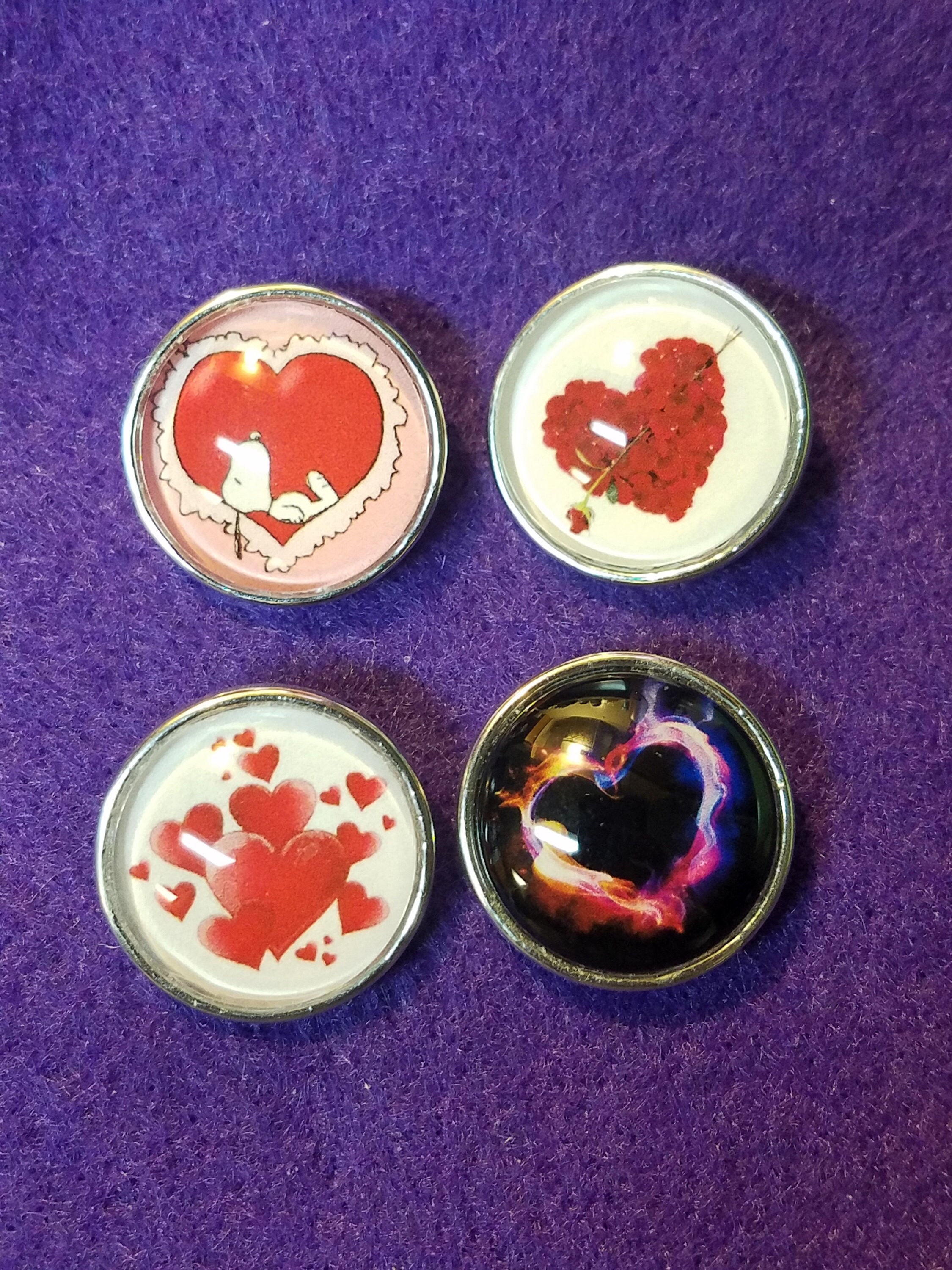 Heart/valentine's Day Snaps 20mm - Etsy