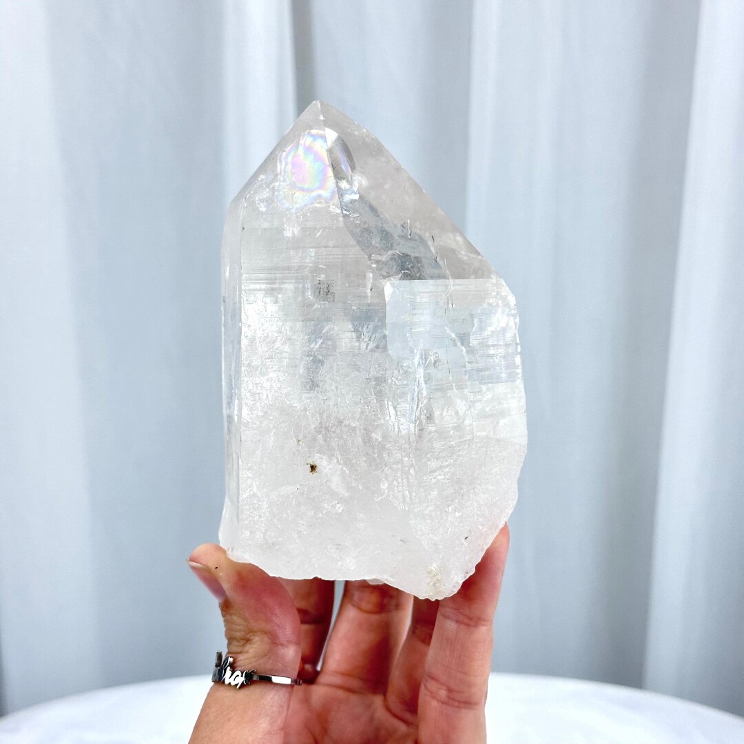 Superb Clarity + Lustre Himalayan Lemurian Water Clear Quartz Crystal ...