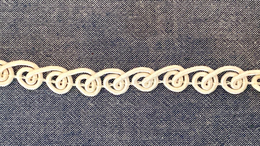 4.4 Yards LOOPED GIMP BRAID, Sewing Trim, off White Color, 160 Inches X ...