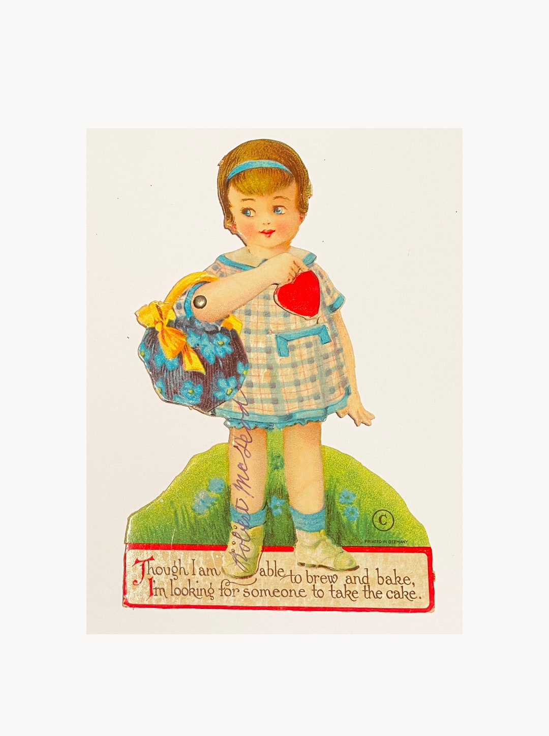 Vintage Moveable VALENTINE , Die-cut Paper, for Crafting, Framing ...